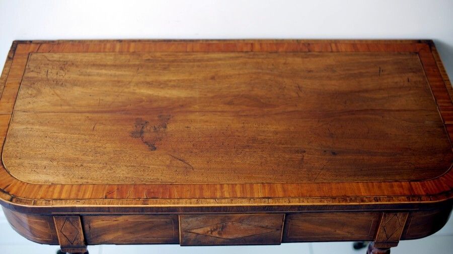 Fine Regency Card Table Side Console Hall Table | Vinterior