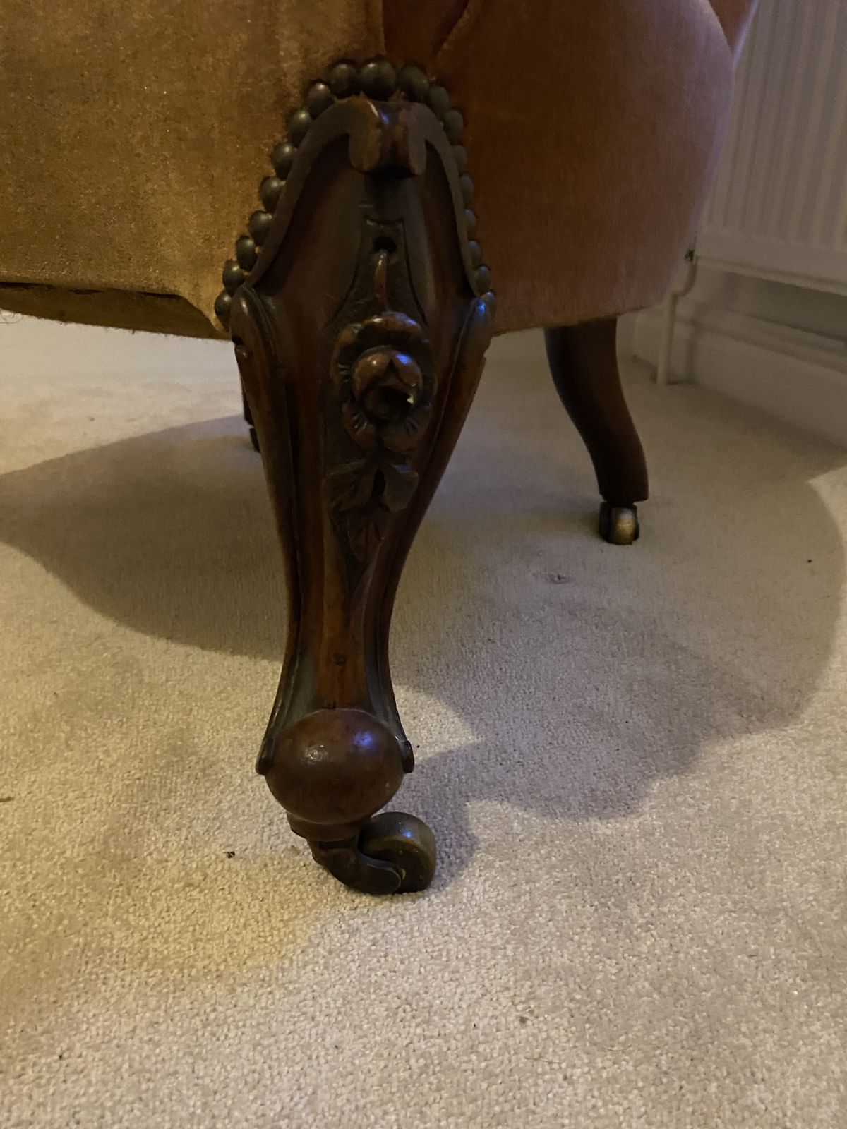 Victorian Button Back Nursing Chair | Vinterior