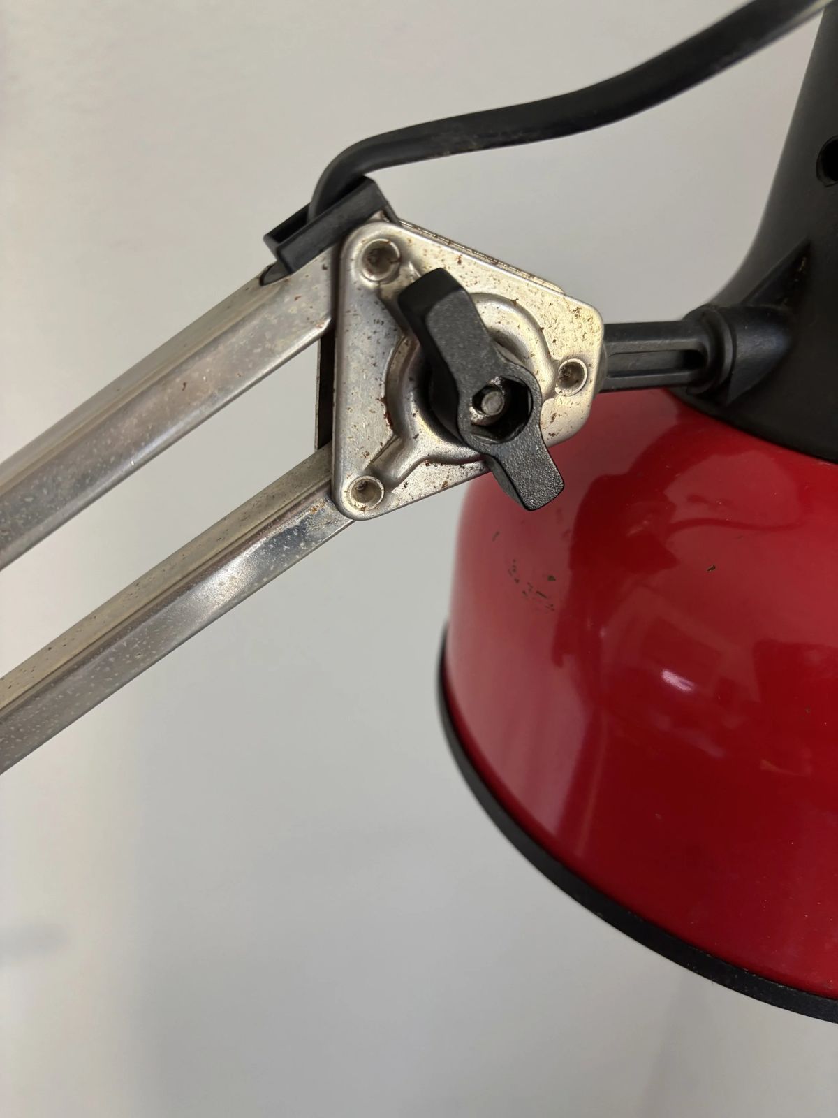 Vintage 1970s Architect's Lamp Lival P12 Finland Red Steel 65 Cm ...