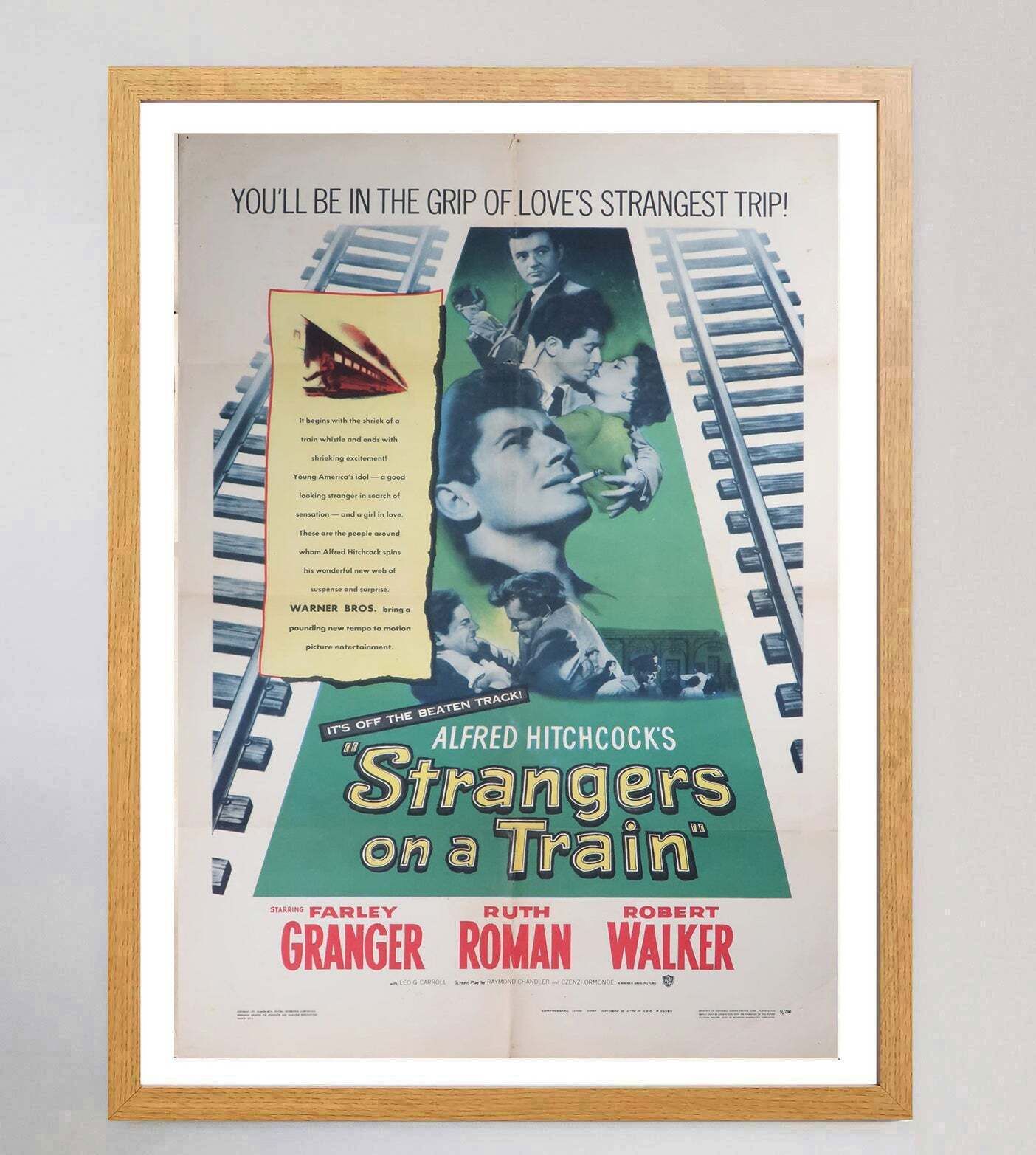 Strangers On A Train, " Original Vintage Poster" | Vinterior
