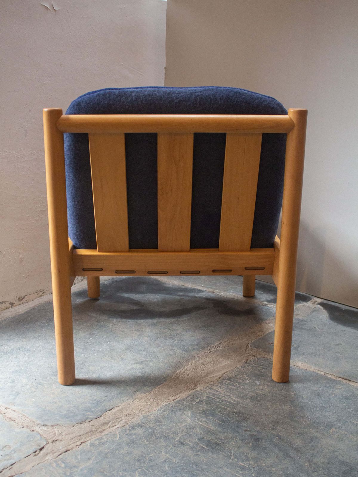 Vintage Ercol Modular 747 Lounge Chair Fully Restored Hand Dyed Blue ...
