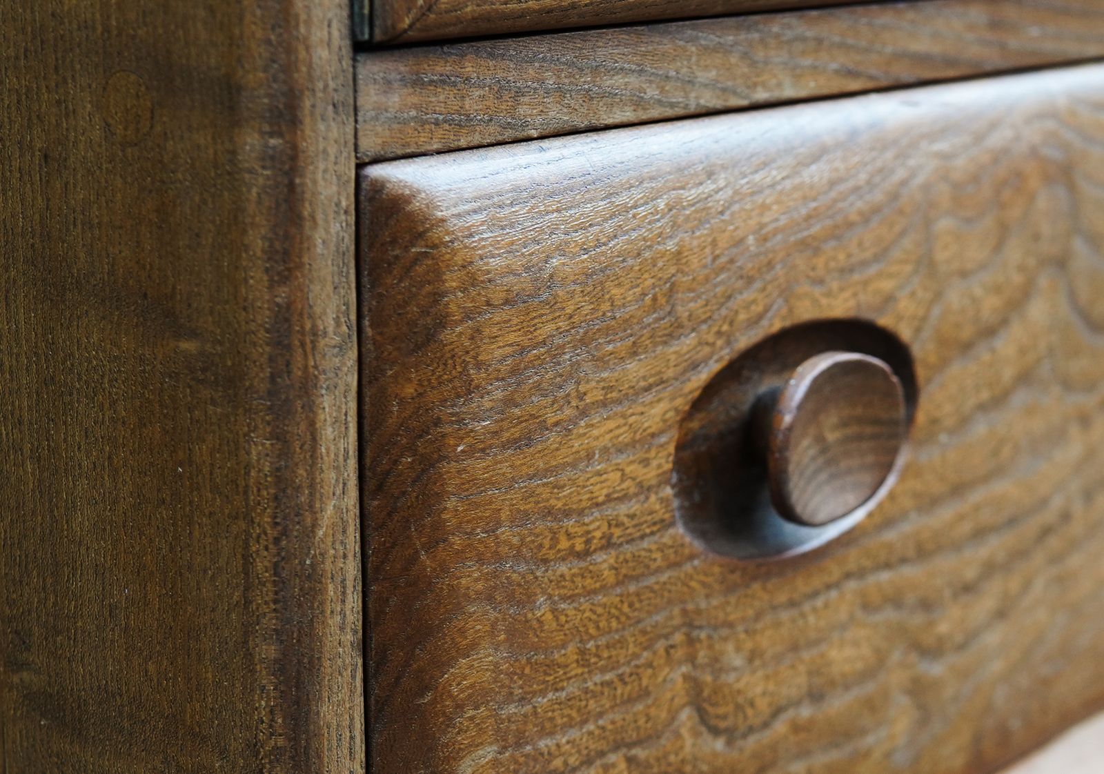 Mid Century Ercol Windsor Model 468 Light Sideboard In Solid Elm, 1960s ...