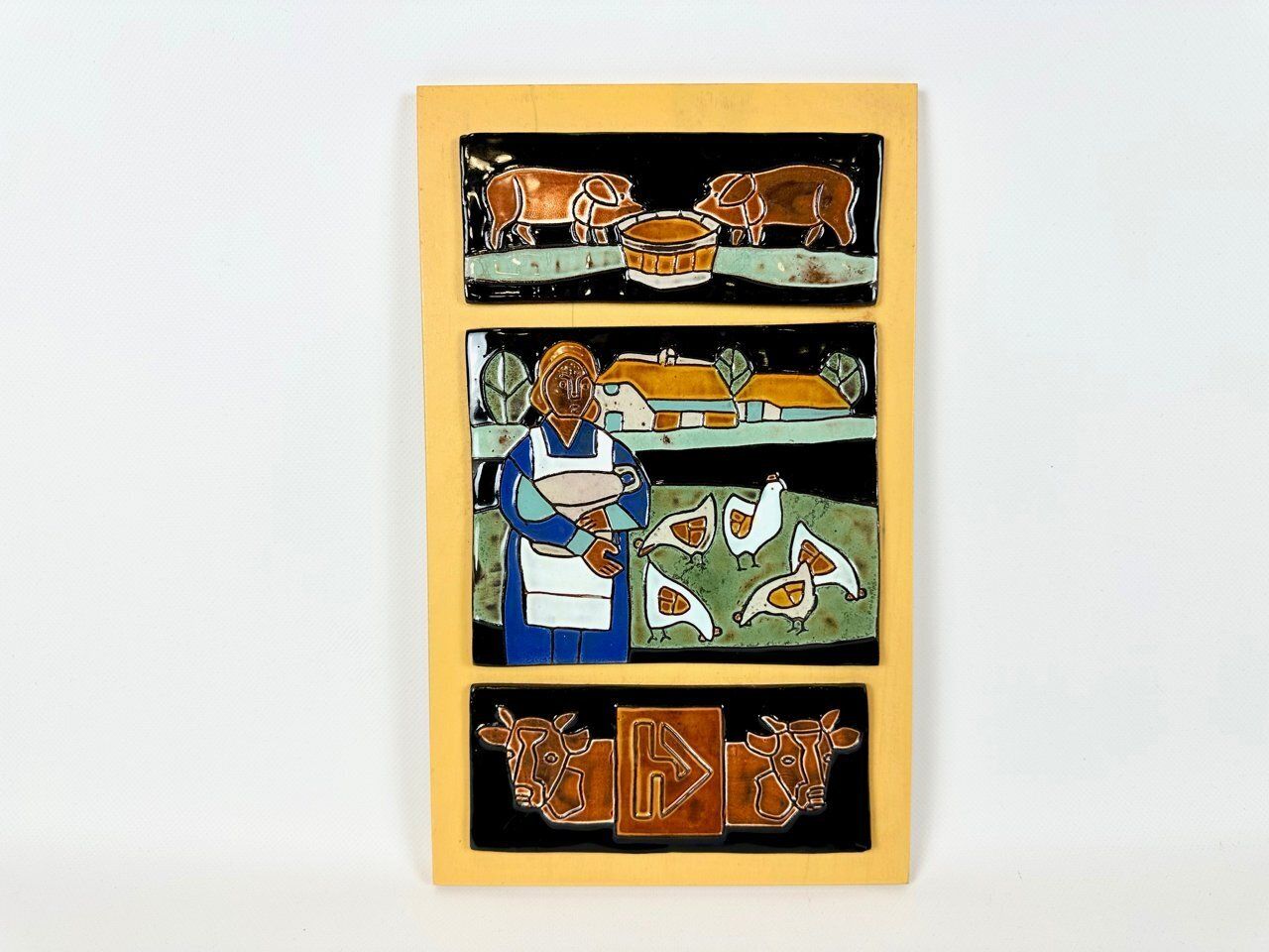 Vintage Dutch Wall Tile Tableau By Henk Potters For Ceramics Oisterwijk ...