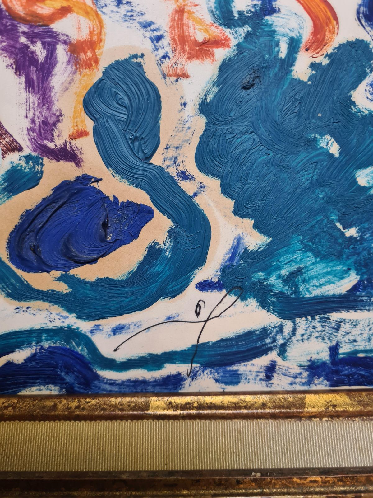 La Mer à Cassis, Expressionist Oil On Paper, Late 20th Century, By ...