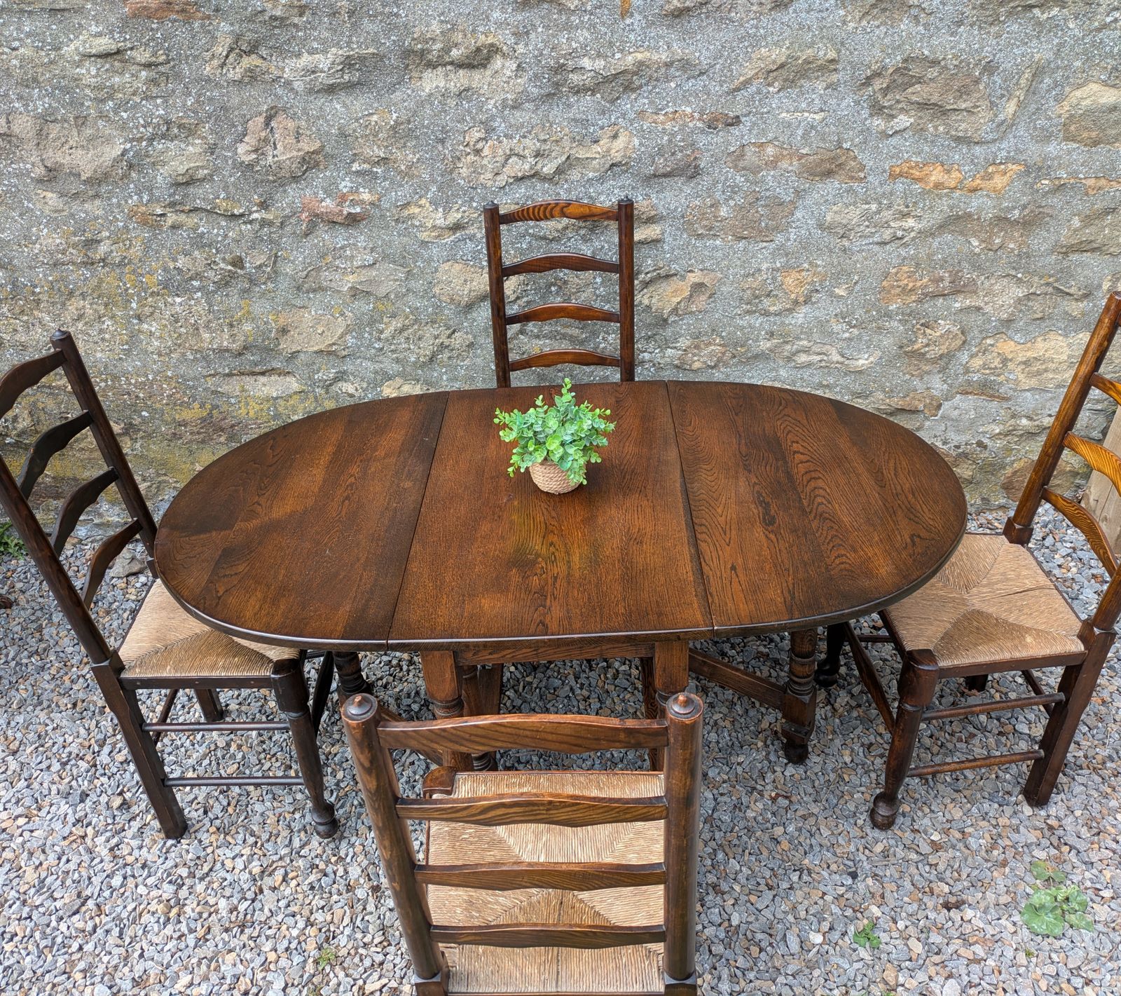 Vintage Oak Gateleg Dining Table | Vinterior