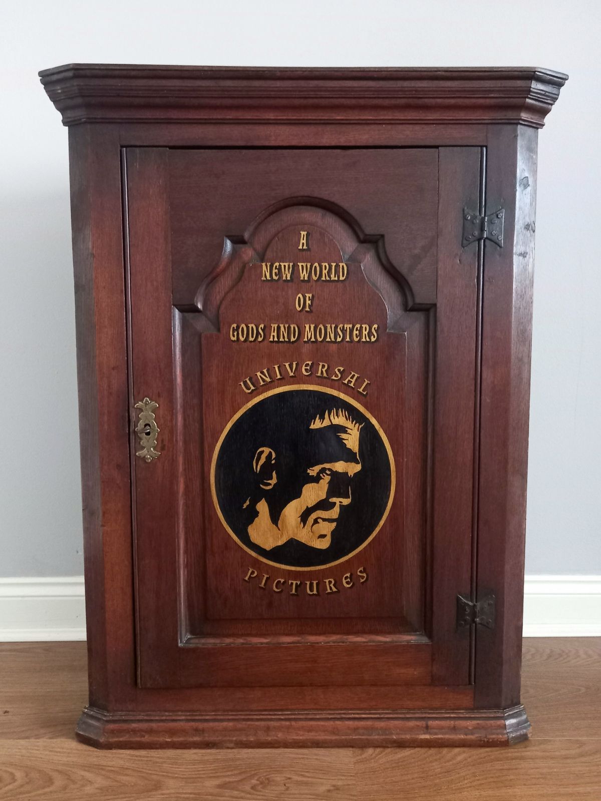 Antique Oak Corner Cabinet | Vinterior