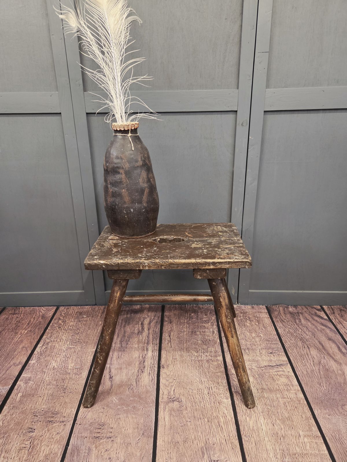 Ww2 German Barracks Stool, 1940s | Vinterior