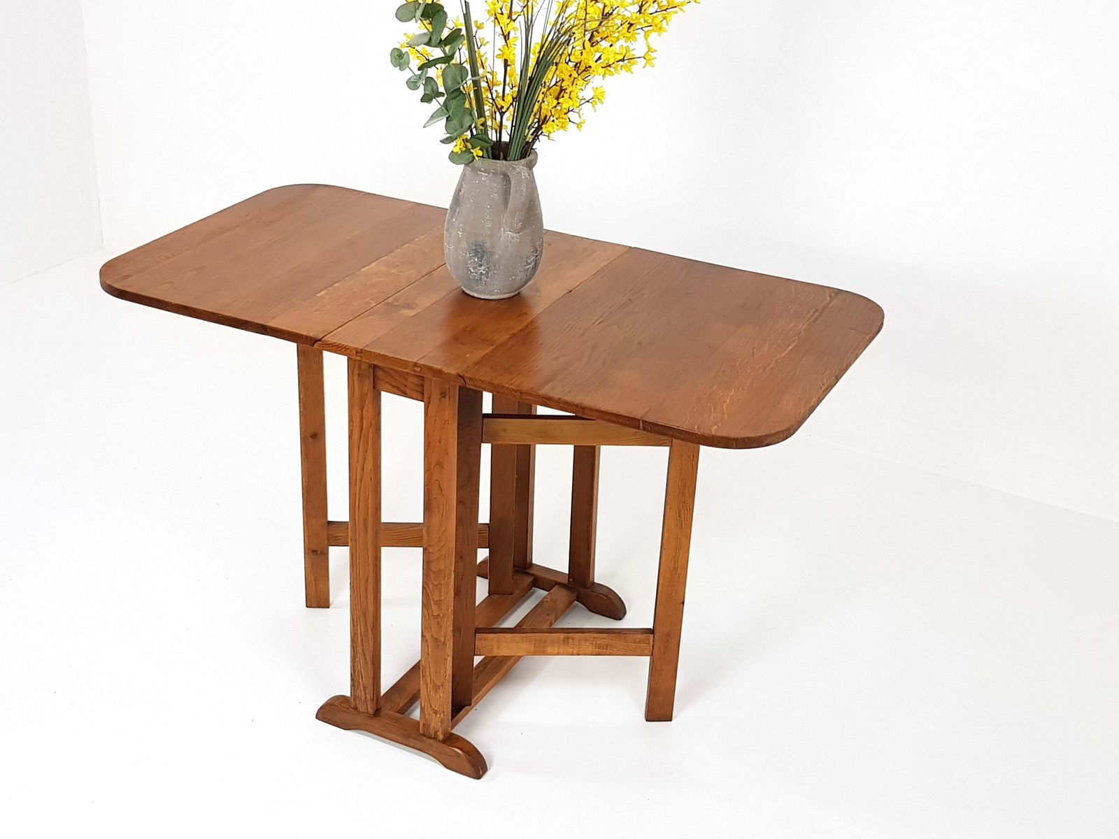Oak Drop Leaf Dining Table | Vinterior