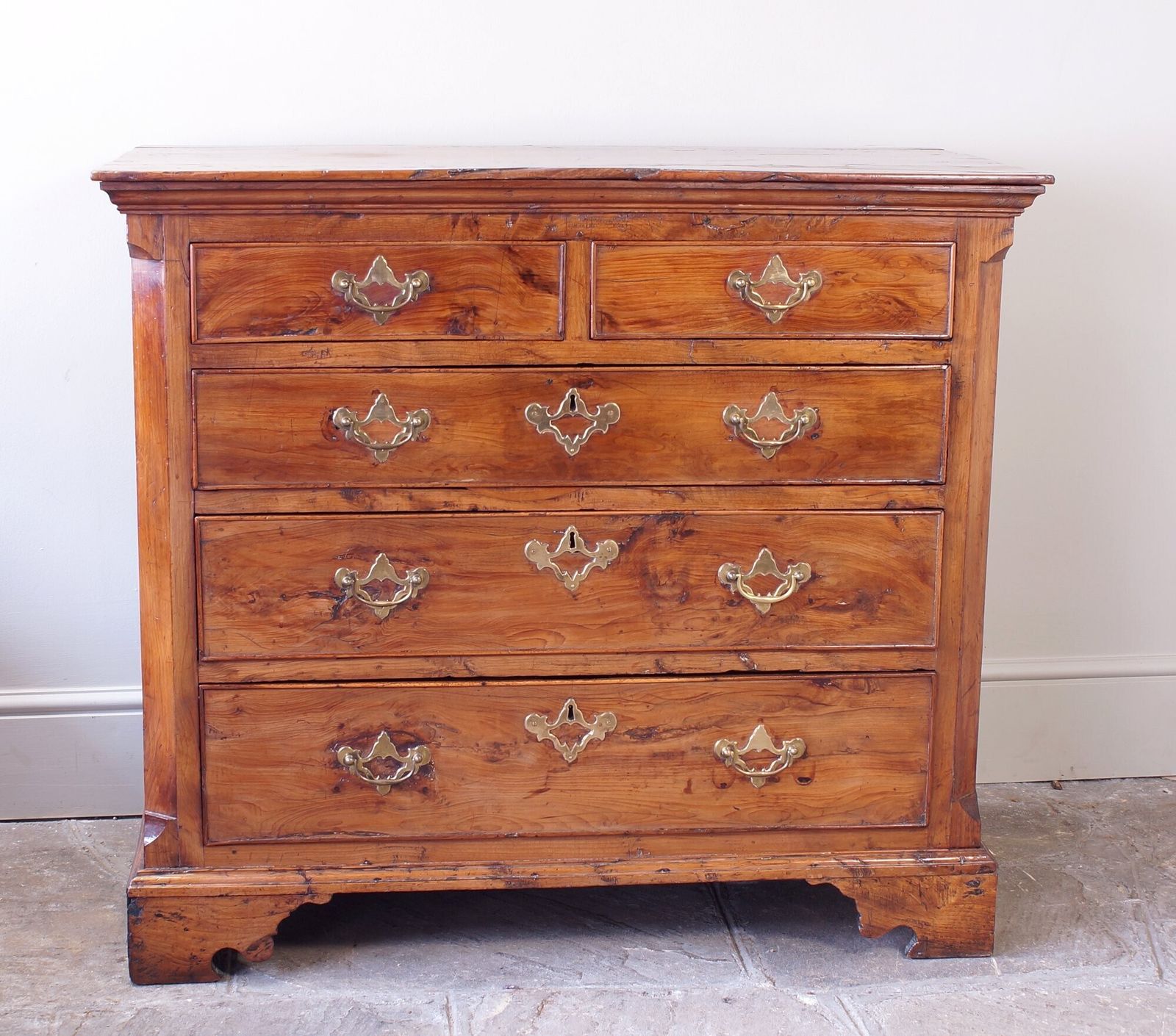 18th Century Yew Wood Chest Of Drawers | Vinterior