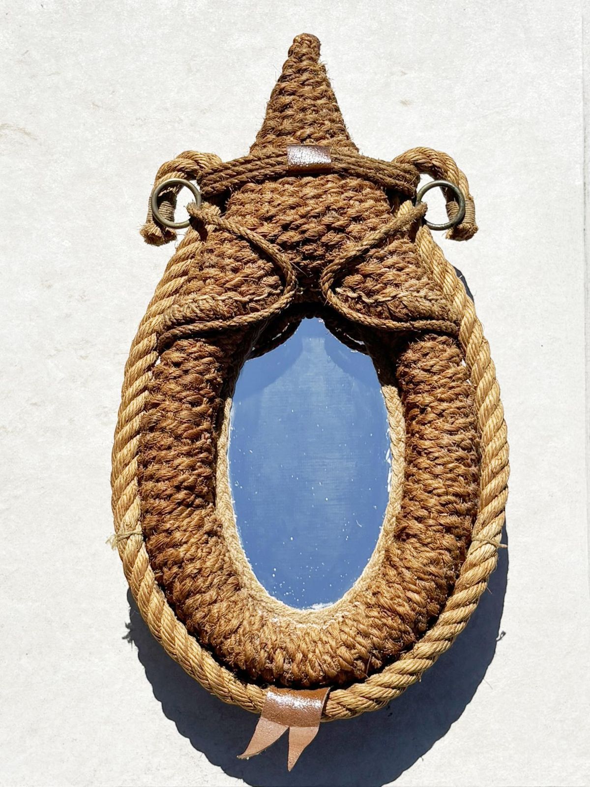 Small Rope Mirror, France, 1960s | Vinterior