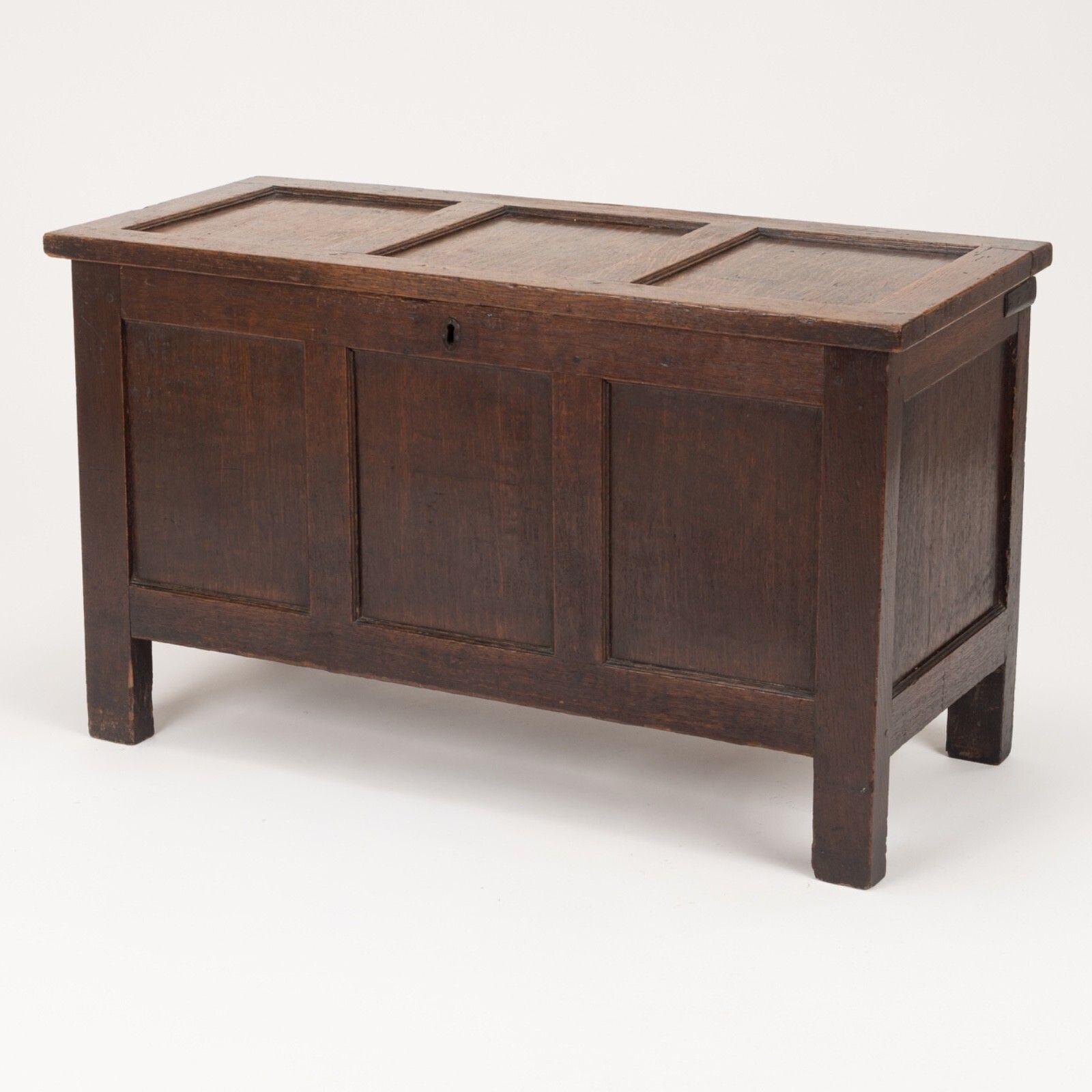 Small George II / George III Oak Panelled Coffer, C.1730–1770 | Vinterior