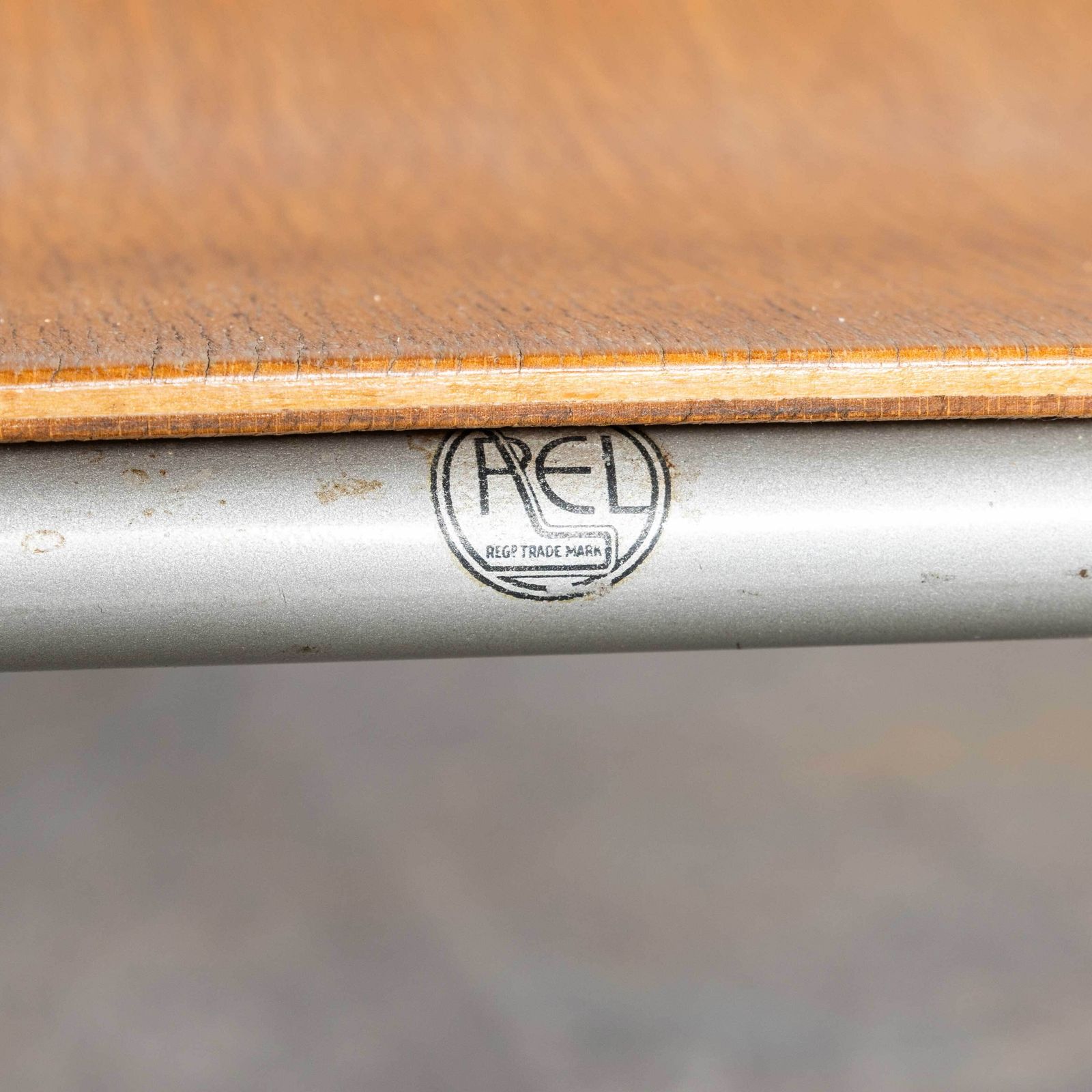 1950's Pel Tubular Grey Metal Dining Chairs | Vinterior