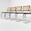 Mid Century Modern Set Of 6 Chairs , Marcel Breuer Style, Italy | Vinterior
