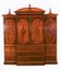 Victorian Sheraton Revival Inlaid Breakfront Wardrobe 19th C | Vinterior