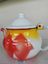 Vintage Enamel Teapot By Emo Celje / 1970s Yugoslavia / Vibrant Orange ...