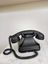 Rare Vintage Bakelite Pupin Rotary Dial Phone / Matte Black And White ...