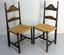 Two French Hand Painted Side Chairs Rush Seats Country Style, 19th ...
