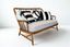 Ercol Jubilee 766/2 Two Seater Sofa With Grey Boucle Fabric And ...