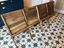 Vintage Folding Church Pew Bench – Hallway Entryway Seat | Vinterior
