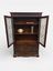Vintage Old Charm Wood Bros / Oak Bookcase / Leaded Glass Doors / C1970 ...