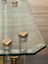 Glass & Lucite Rectangula Coffee Table With Gold Metal Frame And Two ...