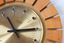 Mid Century Weimar Germany Wall Clock Modernism Danish 70s Brass Wood ...