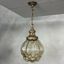 Pair Of Amber Bubble Glass Pendant Lights By Helena Tynell For ...