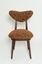 Mid Century Heart Chair In Le Chant Des Dunes Pierre Frey Fabric ...
