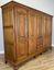 Wardrobe Vintage French Style Five Door Oak Carved Armoire Cabinet Lot ...