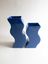 Asa Selection Blue Wavy Vases: German Postmodern Ceramic Pair | Vinterior