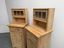 A Lovely Pair Of Glazed Antique Pine Upstand Bedside Cabinets To Wax ...