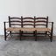 Antique French Provincial "Radassier" Bench In Solid Oak With Rush Seat ...