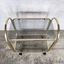 Vintage Hollywood Regency Brass & Smoked Glass Drinks Trolley Bar Cart ...