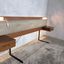 Mid Century Teak Illuminated Headboard With Floating Bedside Tables ...