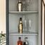 Vintage Painted Glazed Corner Drinks Display Cabinet In Farrow And Ball ...