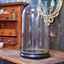 Antique Hand Blown Glass Dome Display Cloche On Ebonised Turned Base ...