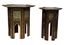 Two Moroccan Hand Crafted Side Tables With Bone, Mop Parquetry ...