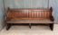 Long Pitch Pine Antique Gothic Style Church Pew Bench With Cutaways ...