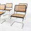 Mid Century Modern Set Of 6 Chairs , Marcel Breuer Style, Italy | Vinterior
