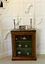 Antique 19th Century English Walnut Inlaid Pier Cabinet Display | Vinterior