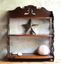 Antique French Gothic Bookcase Shelves Small Wooden Church Wall Mounted ...