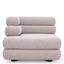 Outdoor Modular Sofa Left Module Light Grey Mauritius | Vinterior