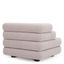 Outdoor Modular Sofa Left Module Light Grey Mauritius | Vinterior
