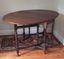 Vintage Antique Solid Oak Drop Leaf Table On Barleytwist Turned Legs ...