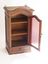 Antique Oak Cabinet With Stained Glass Door, English Display Medicine ...