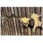 Vintage Large Fallow Buck Antlers, Naturally Shed, On Pine Shield ...