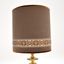 Pair Of Vintage Brass Table Lamps With Velvet Shades | Vinterior