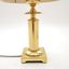Pair Of Vintage Brass Table Lamps With Velvet Shades | Vinterior