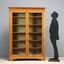 Antique Bookcase Walnut Fir Glass 5 Shelves Italy XIX Century | Vinterior