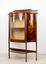 Edwardian Mahogany Bow Front Display Cabinet With Hand Painted Panels ...